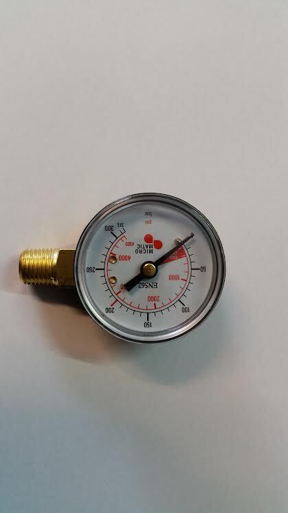 Manometer - co2 bottle pressure ( måler indhold af kulsyre i co2 flasken)