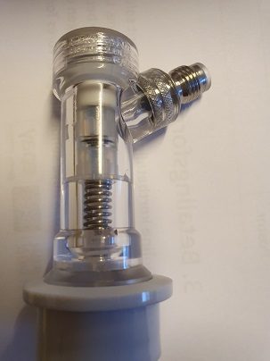 Cornelius quick connect Ball lock Co2 kobling m/kontraventil