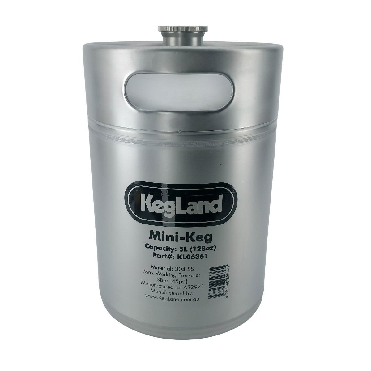 Mini Keg - 5 liter i Stainless Steel